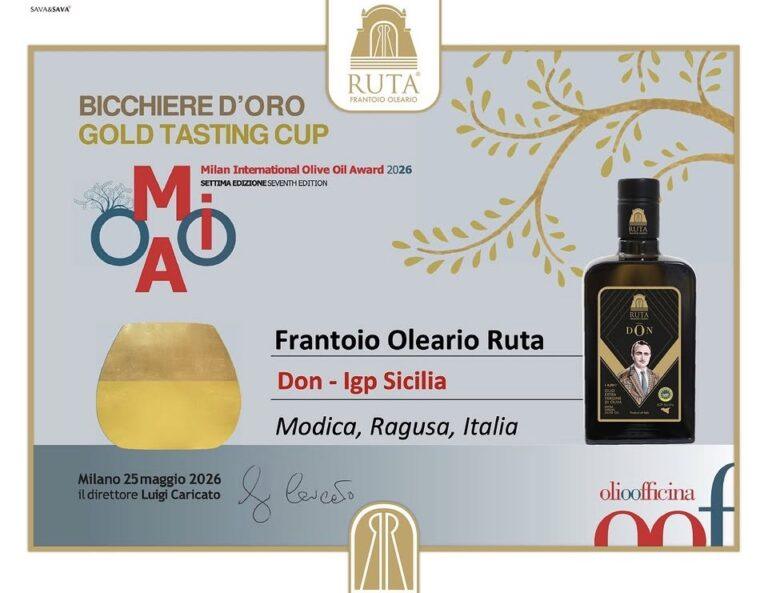 Trionfo Internazionale per il Frantoio Oleario Ruta: Il "DON IGP ...