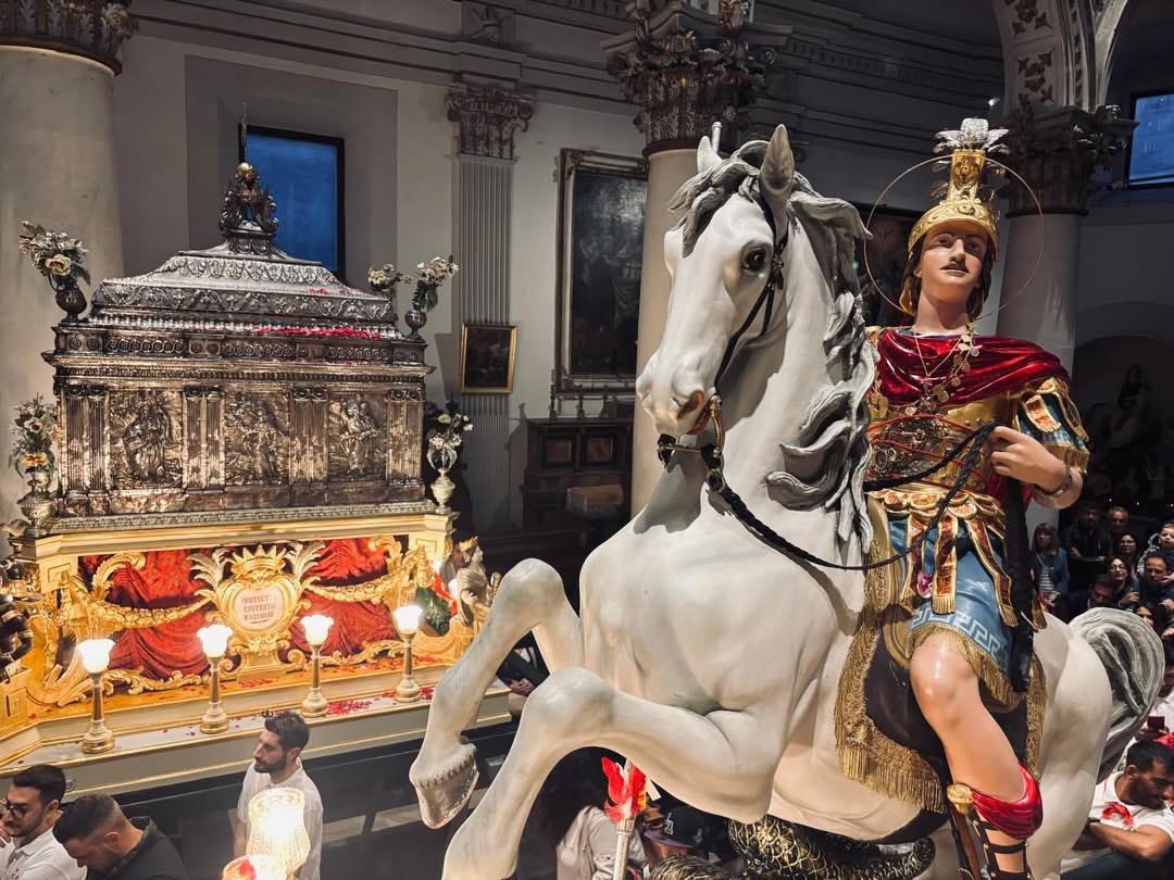 Ragusa. La fase clou dei festeggiamenti patronali di San Giorgio con le ...