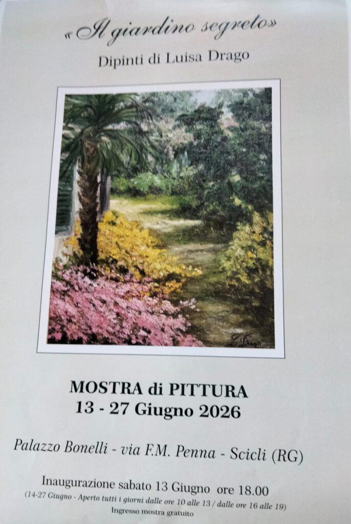 A Scicli la mostra di pittura “Il giardino segreto” di Luisa Drago ...